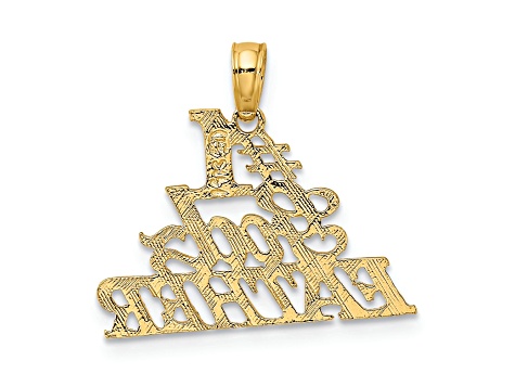 14K Yellow Gold Number 1 GODFATHER Charm - 1C0ZLA | JTV