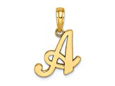 14k Yellow Gold Script Letter A Initial Pendant - 1C71QA | JTV