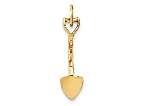 14k Yellow Gold Spade Charm Pendant - 1CGYKA | JTV