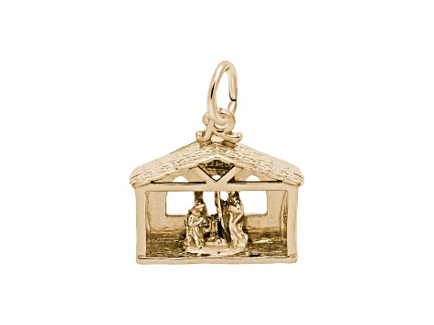 14K Yellow gold 3D Nativity Charm - 1D5Q4A | JTV
