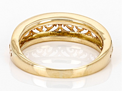 10k Yellow Gold Filigree Band Ring - AU1978 | JTV