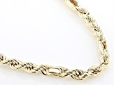 10k Yellow Gold 4.5mm Milano Rope 18 Inch Chain - AU2037A | JTV.com
