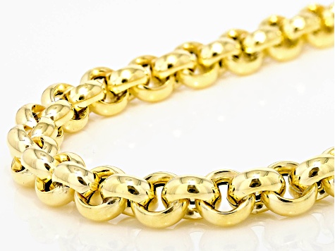 10k Yellow Gold 10mm Rolo 20 Inch Chain - AU2051 | JTV