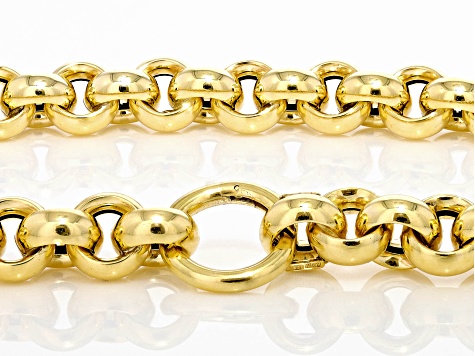 10k Yellow Gold 10mm Rolo 20 Inch Chain - AU2051 | JTV