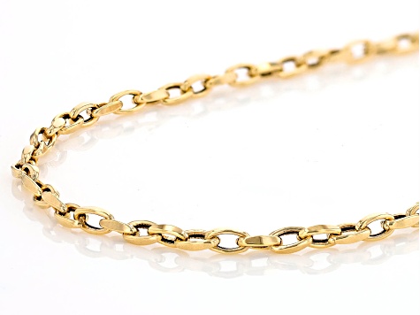 10k Yellow Gold 3mm Torchon Box 20 Inch Chain - AU2091 | JTV