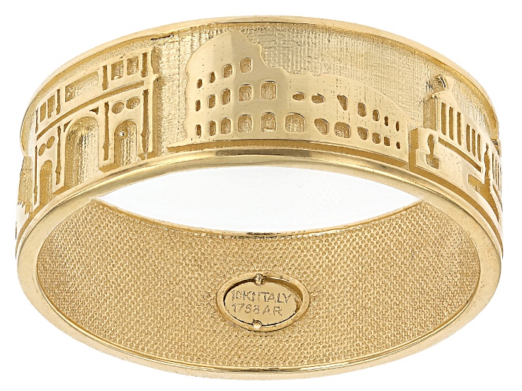 10k Yellow Gold 6.5mm Rome Band Ring - AU2152 | JTV