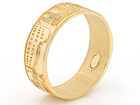 10k Yellow Gold 6.5mm Rome Band Ring - AU2152 | JTV