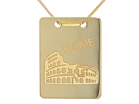 10k Yellow Gold Rome Necklace - AU2658 | JTV