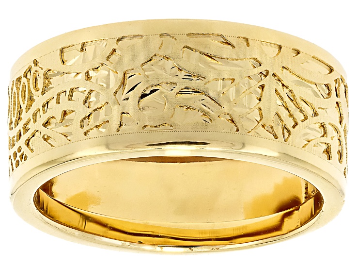 14k Yellow Gold Rilievo Band Ring - GS344 | JTV