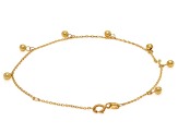 14k Yellow Gold Bubbles Charm Bracelet - GS360 | JTV