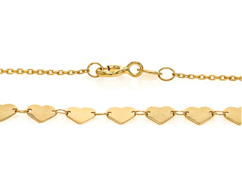 14k Yellow Gold Heart Necklace - GS361 | JTV