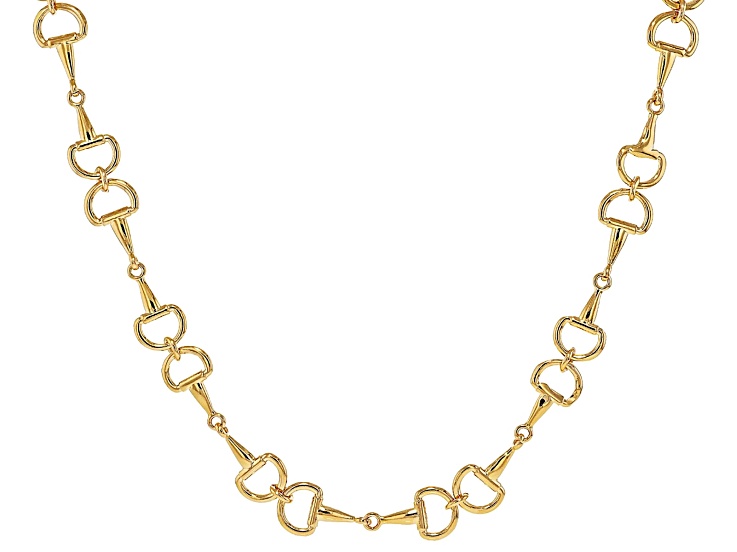 18k Yellow Gold Over Bronze 18" Necklace - MA1121 | JTV