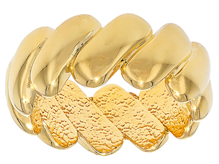 18k Yellow Gold Over Bronze San Marco Ring - MA888 | JTV