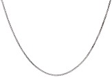 14k White Gold 1.45mm Rounded Box 16 Inch Chain - SFO023C | JTV