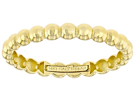 14k Yellow Gold 2.3mm Small Sphere Band Ring - SFO097 | JTV