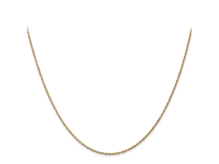 14k Yellow Gold 0.8mm Light-Baby Rope Chain 16" - VG314A | JTV
