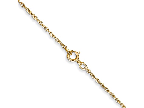 14k Yellow Gold 0.8mm Light-Baby Rope Chain 16" - VG314A | JTV