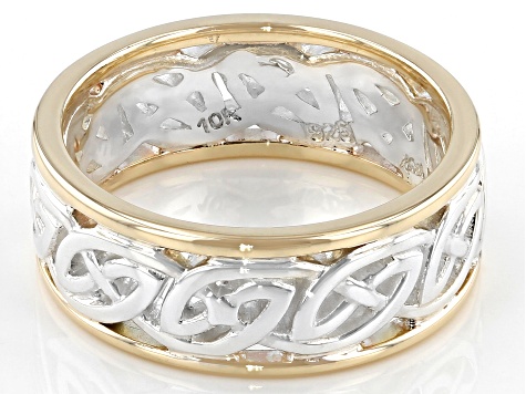 Pre-Owned Sterling Silver and 10K Yellow Gold Ring - P25482 | JTV