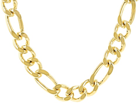 Pre-Owned 18K Yellow Gold Over Bronze Figaro Chain - P37841B | JTV