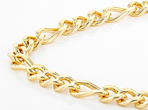 Pre-Owned 18K Yellow Gold Over Bronze Figaro Chain - P37841B | JTV