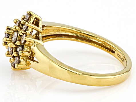 Pre-Owned Candlelight Diamonds™ 14k Yellow Gold Over Sterling Silver ...