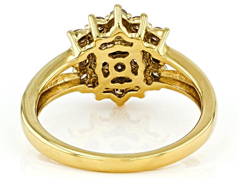 Pre-Owned Candlelight Diamonds™ 14k Yellow Gold Over Sterling Silver ...