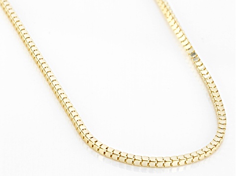 Pre-Owned 10K Yellow Gold Square Folded Box 20 Inch Chain - P61478B | JTV