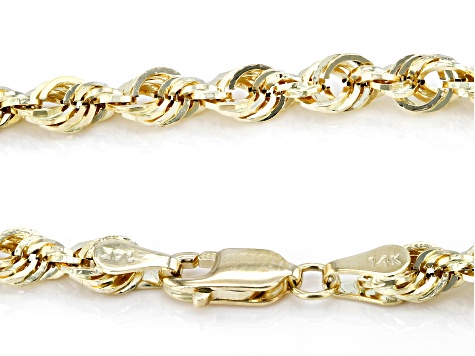 Pre-Owned 14k Yellow Gold 4mm Rope Link Chain - P62133 | JTV