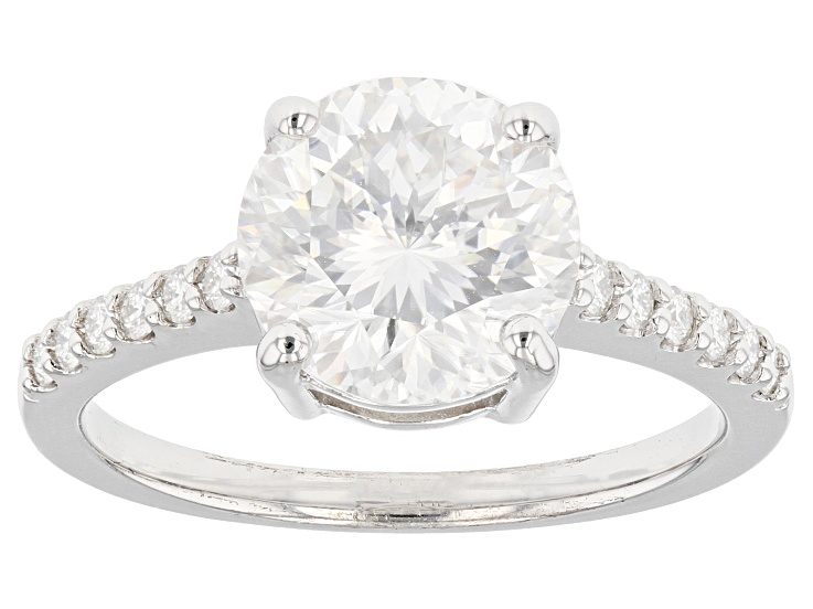 Pre-Owned Moissanite Inferno Cut Platineve Ring 3.32ctw DEW. - P63040A ...