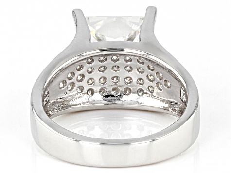 Pre-Owned Moissanite Platineve Bridge Design Ring 4.94ctw DEW. - P6619 ...