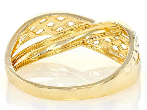Pre-Owned 14k Yellow Gold Crossover Ring - P7374 | JTV