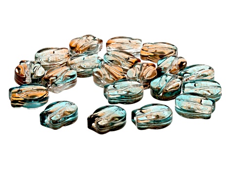 Pre-Owned Glass Tulip Flat Beads Set of Assorted Colors Appx 100 Pieces Total - PPR5461 | JTV