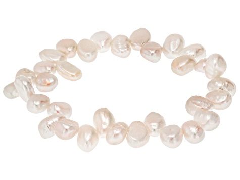 Peach Cultured Freshwater Pearl Stretch Bracelet - APL791 | JTV