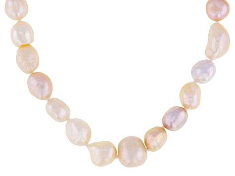Multi-Color Cultured Freshwater Pearl 36 Inch Endless Strand Necklace ...
