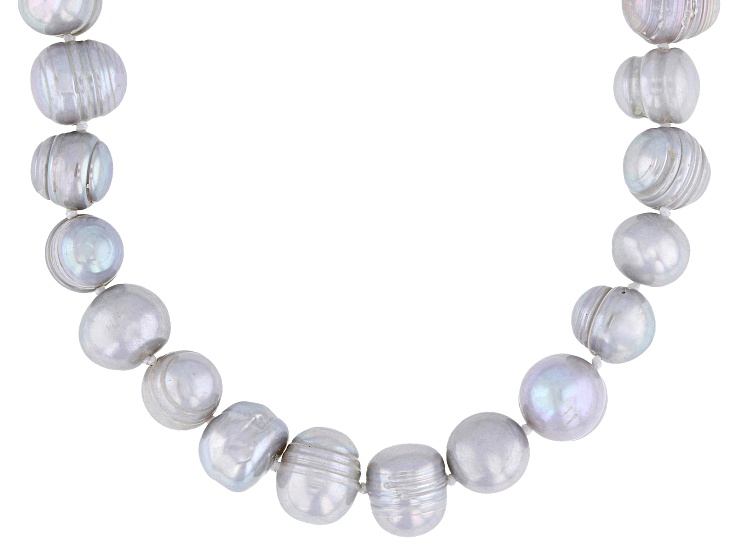 Platinum Cultured Freshwater Pearl 80 Inch Endless Strand Necklace ...