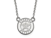 Rhodium Over Sterling Silver MLB LogoArt Houston Astros Pendant ...