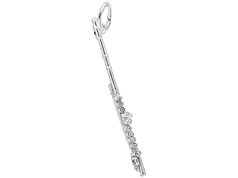 Silver Flute Charm - 11J69A | JTV