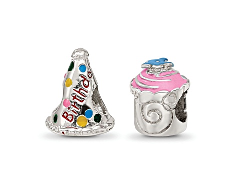 Sterling Silver Reflections Happy Birthday Boxed Bead Set - 11XJ4A | JTV