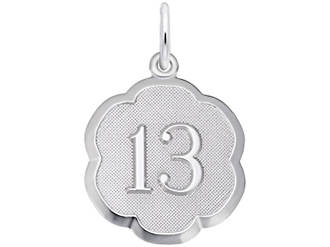 Silver Number 13 Charm - 11XS3A | JTV