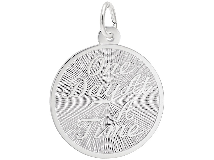 Silver One Day At A Time Charm - 120QQA | JTV