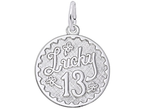 Silver Lucky 13 Charm - 12JB5A | JTV
