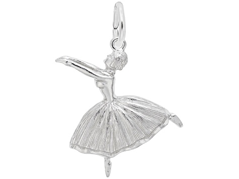 Silver Ballet Dancer Charm - 12K3YA | JTV