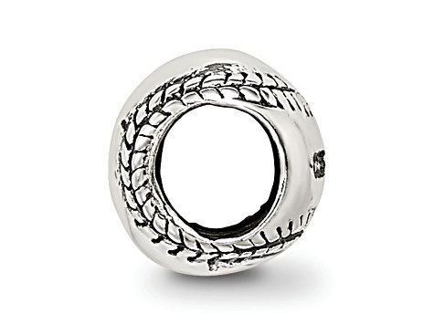 Sterling Silver Softball Bead - 12N87A | JTV