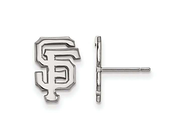 Rhodium Over Sterling Silver MLB LogoArt San Francisco Giants Post ...
