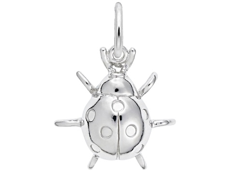 Silver Lady Bug Charm - 12PF1A | JTV