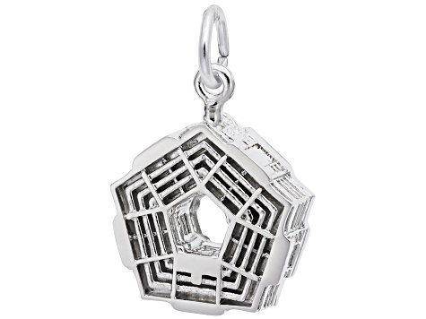 Silver Pentagon Charm - 14GQTA | JTV