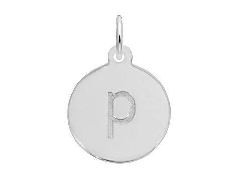 Silver Petite Initial - Lower Case p Charm - 14PP3P | JTV