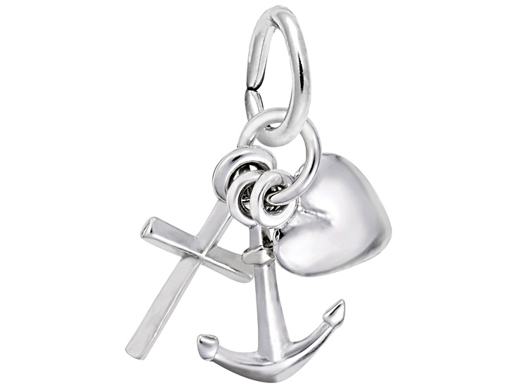Silver Faith, Hope, Charity Charm - 14Q1TA | JTV