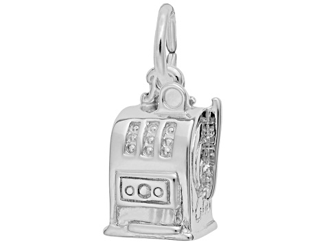 Silver Slot Machine Charm - 161ZDA | JTV