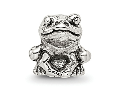 Sterling Silver Frog Bead - 166KBA | JTV